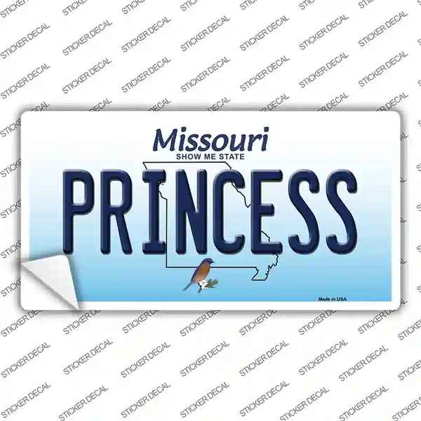 Princess Missouri Novelty Sticker Decal | Smart Blonde