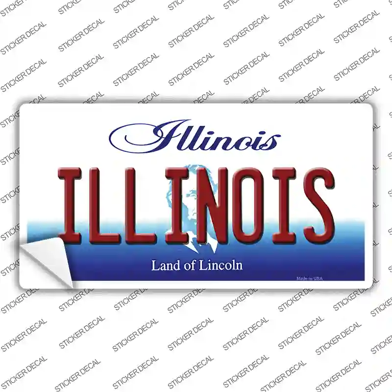 Illinois Novelty Sticker Decal | Smart Blonde