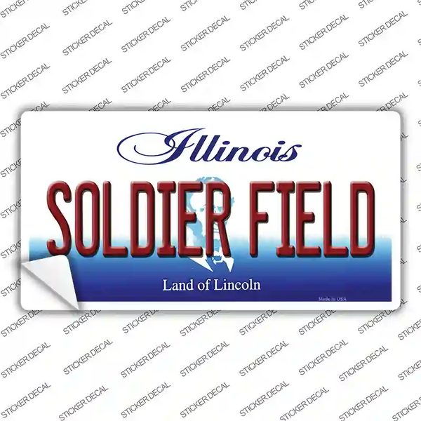 Soldier Field Illinois Novelty Sticker Decal | Smart Blonde