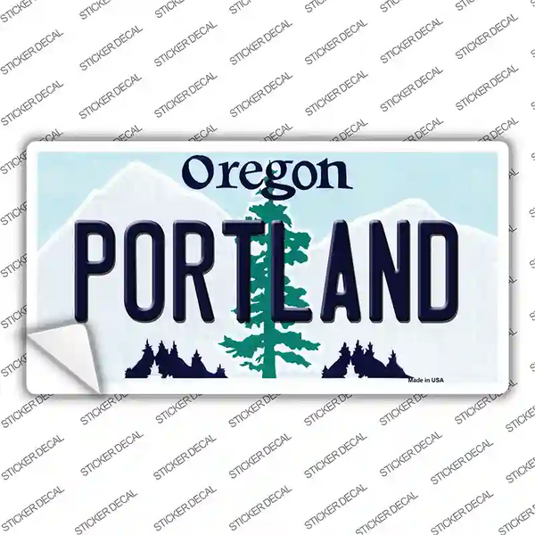 Portland Oregon Novelty Sticker Decal | Smart Blonde