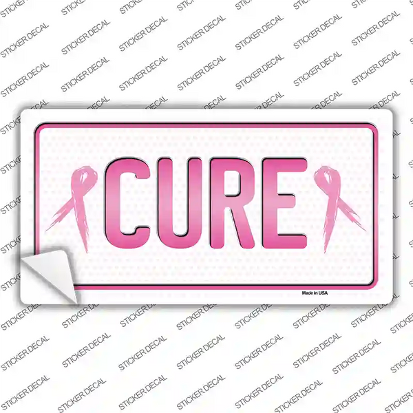 Cure Novelty Sticker Decal | Smart Blonde