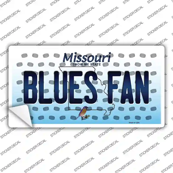 Blues Fan Missouri Novelty Sticker Decal | Smart Blonde