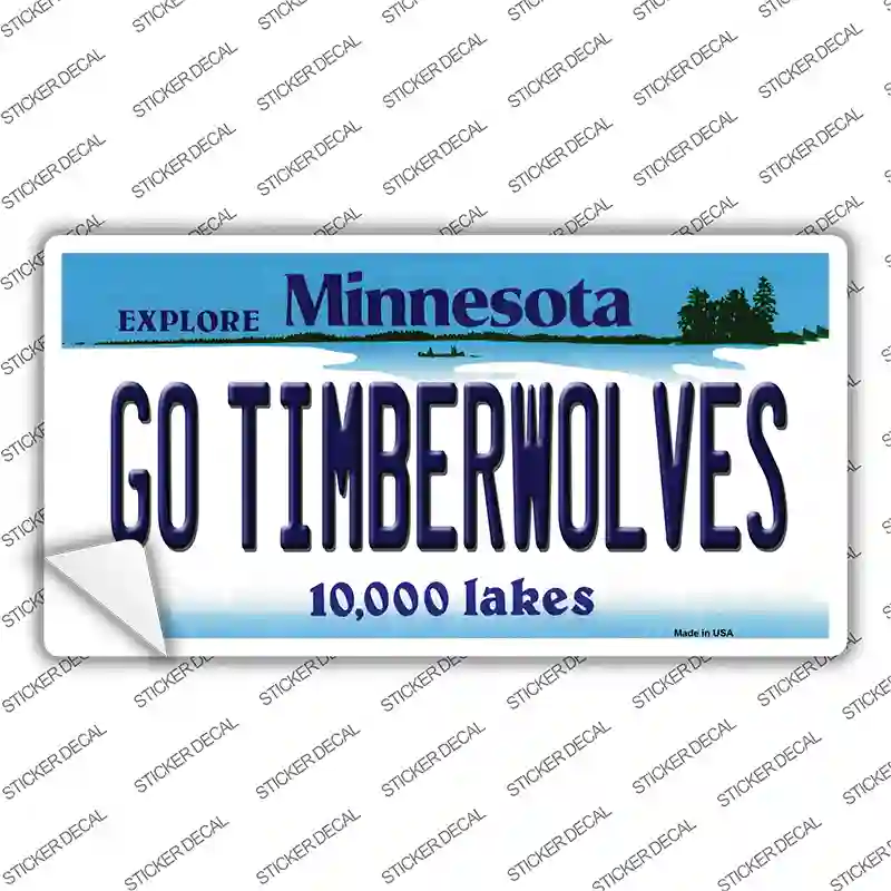 Go Timberwolves Minnesota State Novelty Sticker Decal | Smart Blonde
