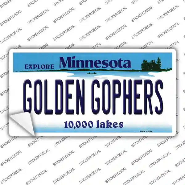 Golden Gophers Minnesota State Novelty Sticker Decal | Smart Blonde