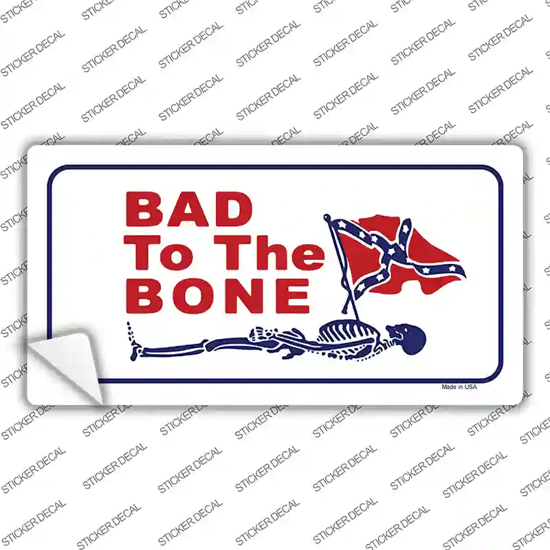 Bad To The Bone Novelty Sticker Decal | Smart Blonde