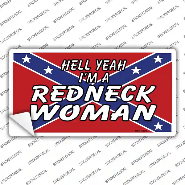 Redneck Woman Novelty Sticker Decal | Smart Blonde