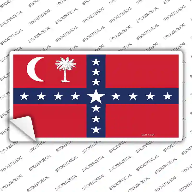 South Carolina Sovereignty Flag Novelty Sticker Decal | Smart Blonde