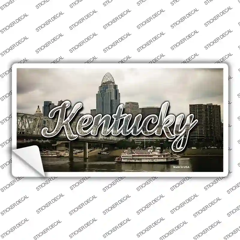 Kentucky City Skyline State Novelty Sticker Decal | Smart Blonde