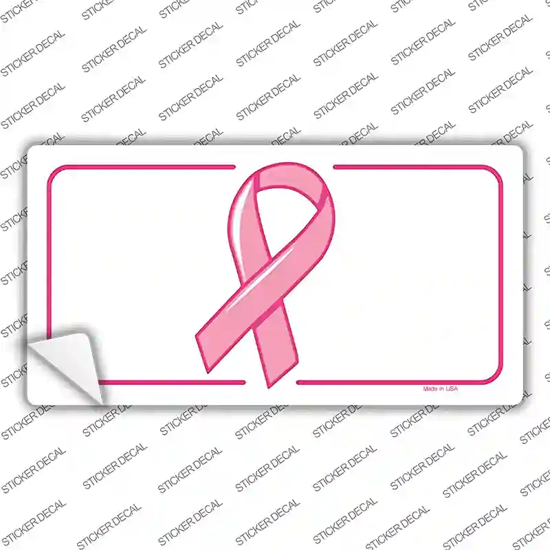 Breast Cancer Ribbon Novelty Sticker Decal | Smart Blonde