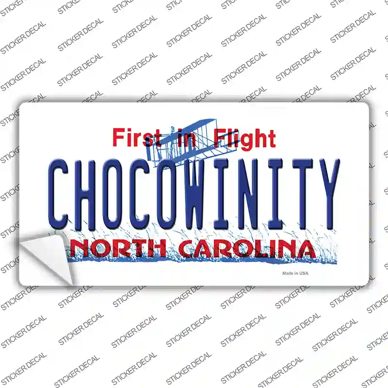 Chocowinity North Carolina Novelty Sticker Decal | Smart Blonde