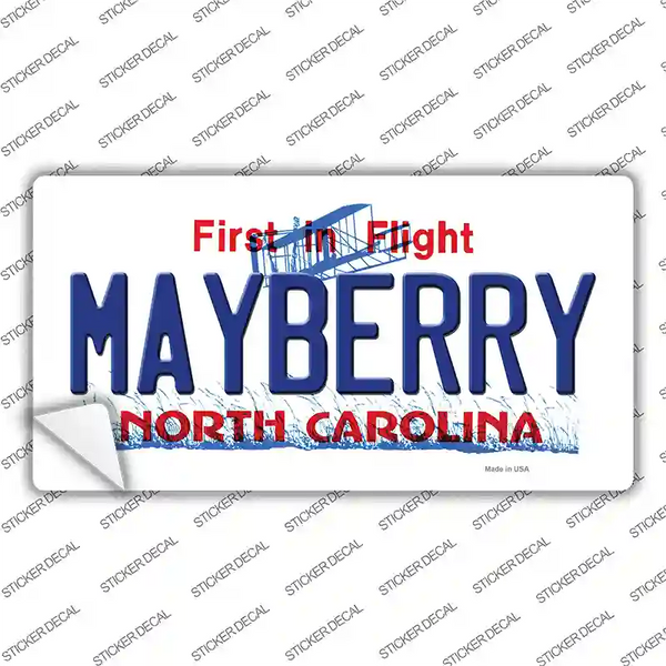 Mayberry North Carolina State Novelty Sticker Decal | Smart Blonde