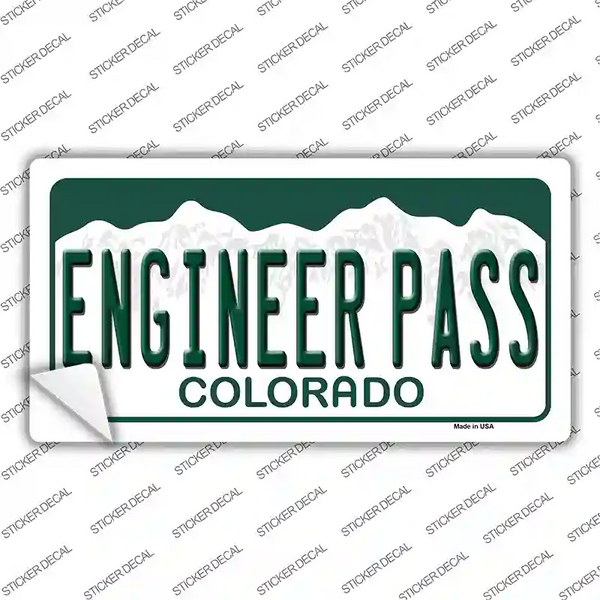 Engineer Pass Colorado Novelty Sticker Decal | Smart Blonde