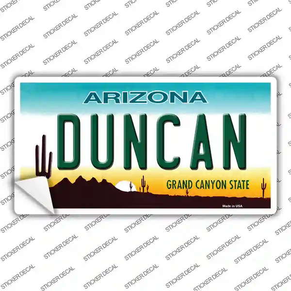 Duncan Arizona Novelty Sticker Decal | Smart Blonde