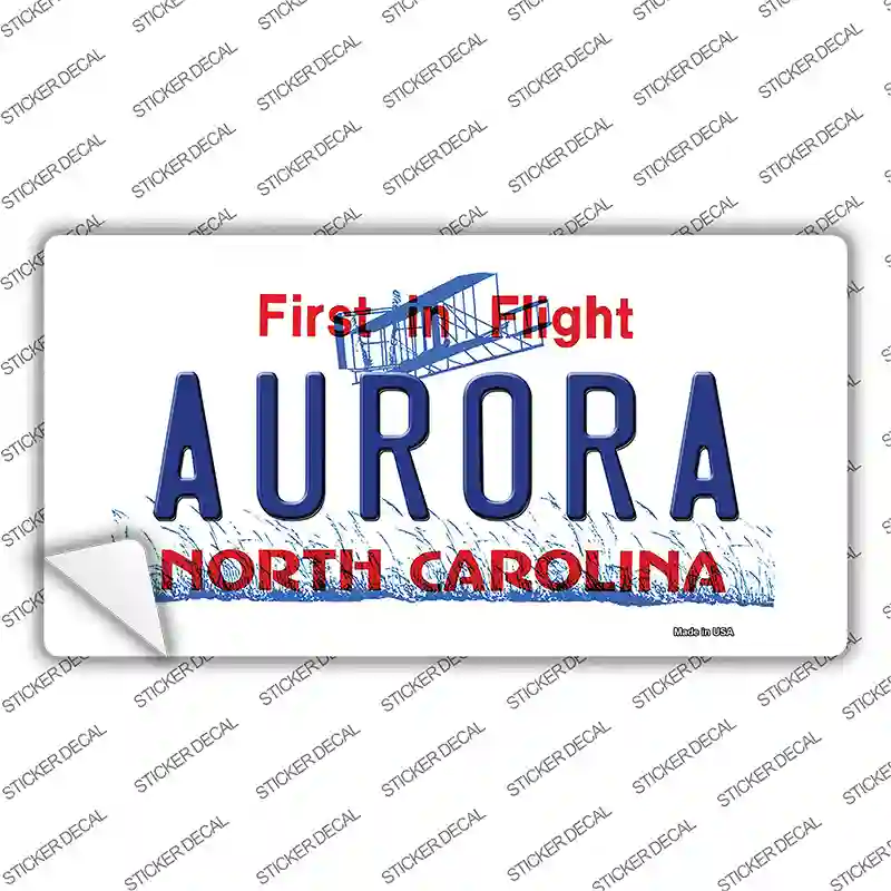 North Carolina Aurora Novelty Sticker Decal | Smart Blonde