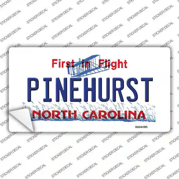North Carolina Pinehurst Novelty Sticker Decal | Smart Blonde