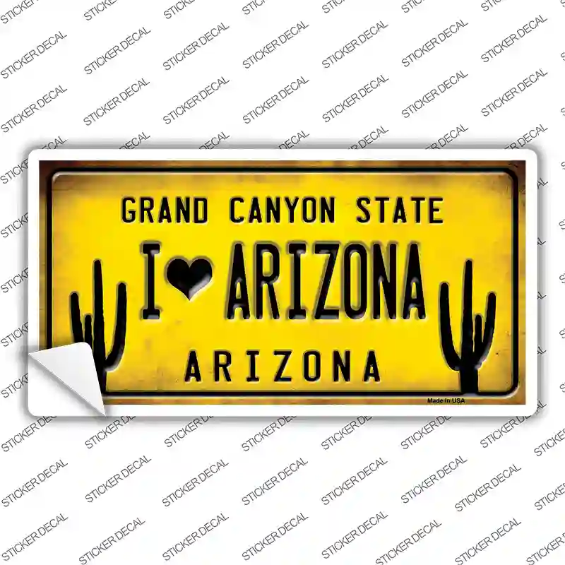 I love Arizona Novelty Sticker Decal | Smart Blonde