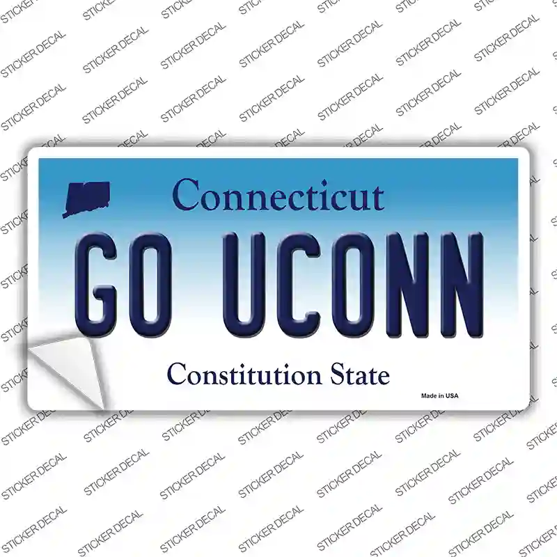 Go UConn Novelty Sticker Decal | Smart Blonde