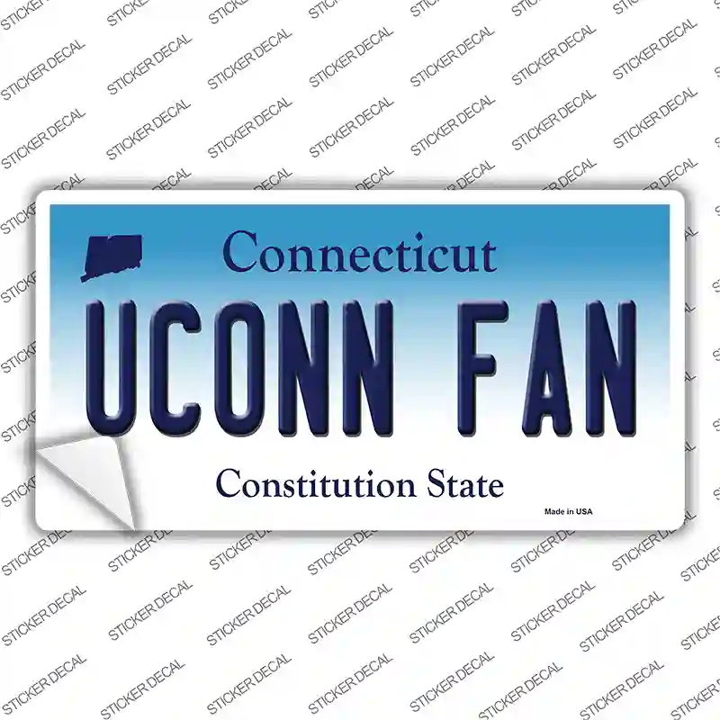 UConn Fan Novelty Sticker Decal | Smart Blonde
