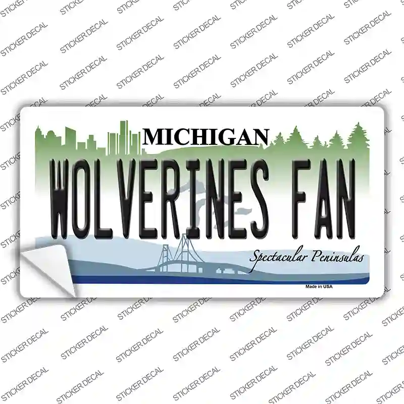 Wolverines Fan MI Novelty Sticker Decal | Smart Blonde