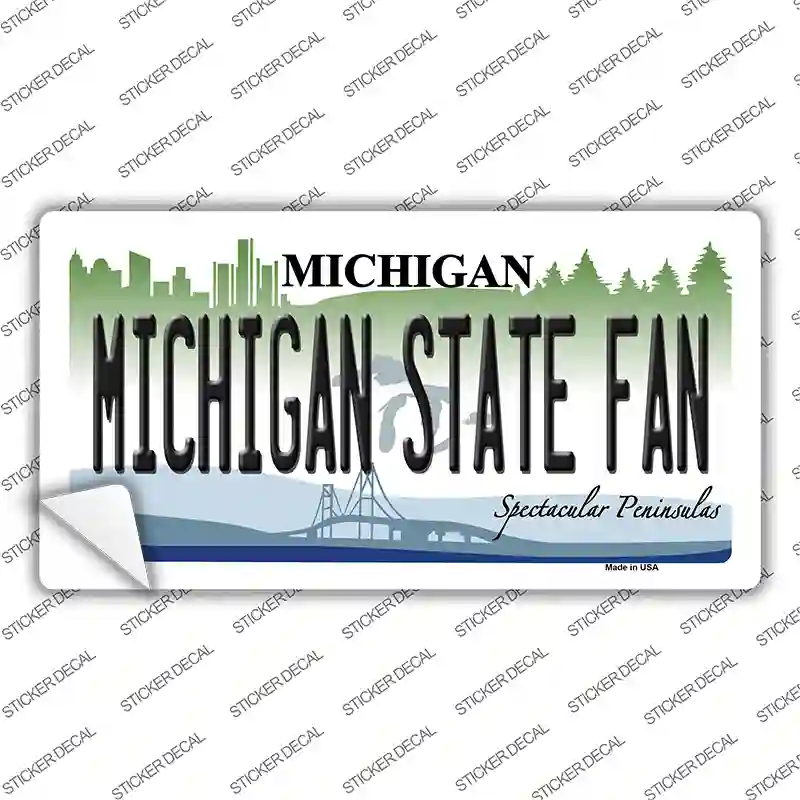 Michigan State Fan MI Novelty Sticker Decal | Smart Blonde