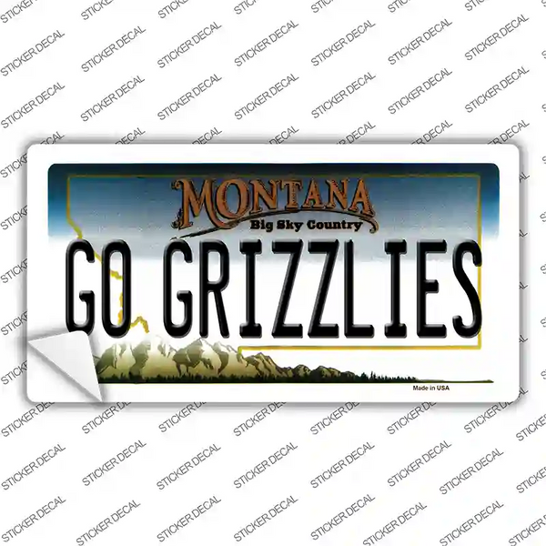Go Grizzlies MT Novelty Sticker Decal | Smart Blonde