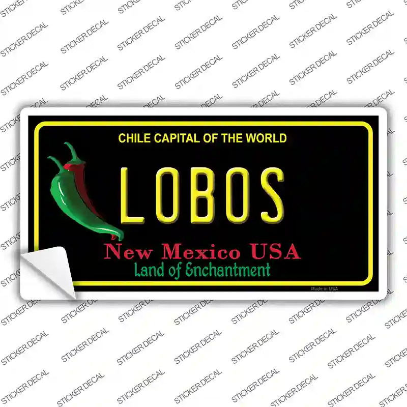 Lobos NM Novelty Sticker Decal | Smart Blonde