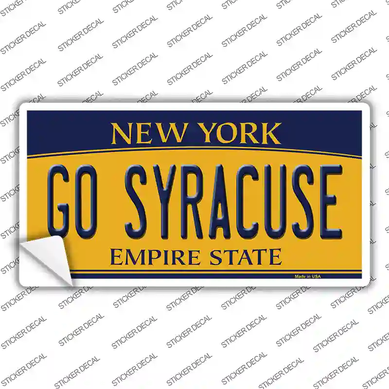 Go Syracuse NY Novelty Sticker Decal | Smart Blonde