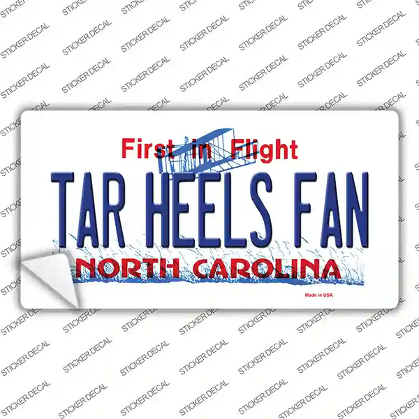 Tar Heels Fan NC Novelty Sticker Decal | Smart Blonde