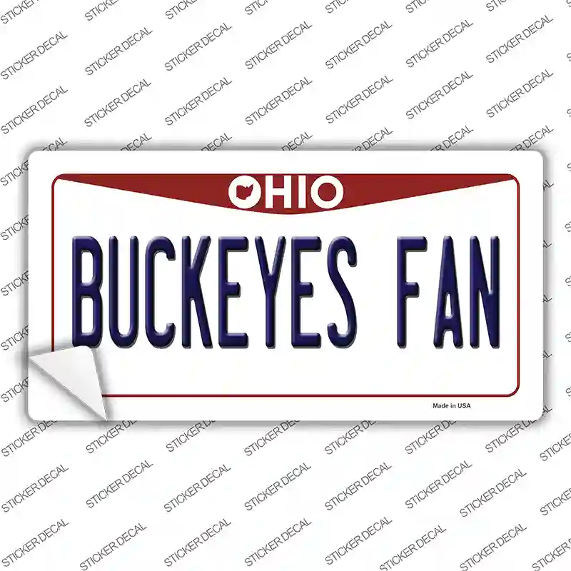 Buckeyes Fan OH Novelty Sticker Decal | Smart Blonde