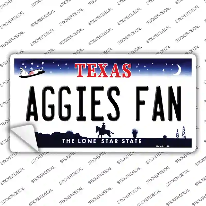 Aggies Fan TX Novelty Sticker Decal | Smart Blonde