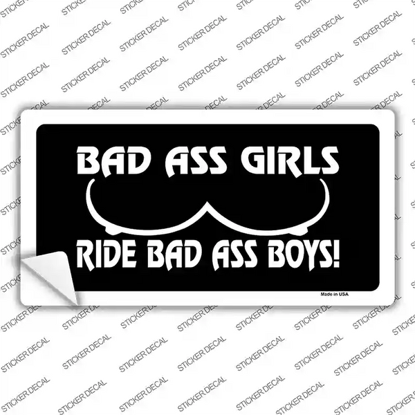 Bad Ass Girls Novelty Sticker Decal | Smart Blonde