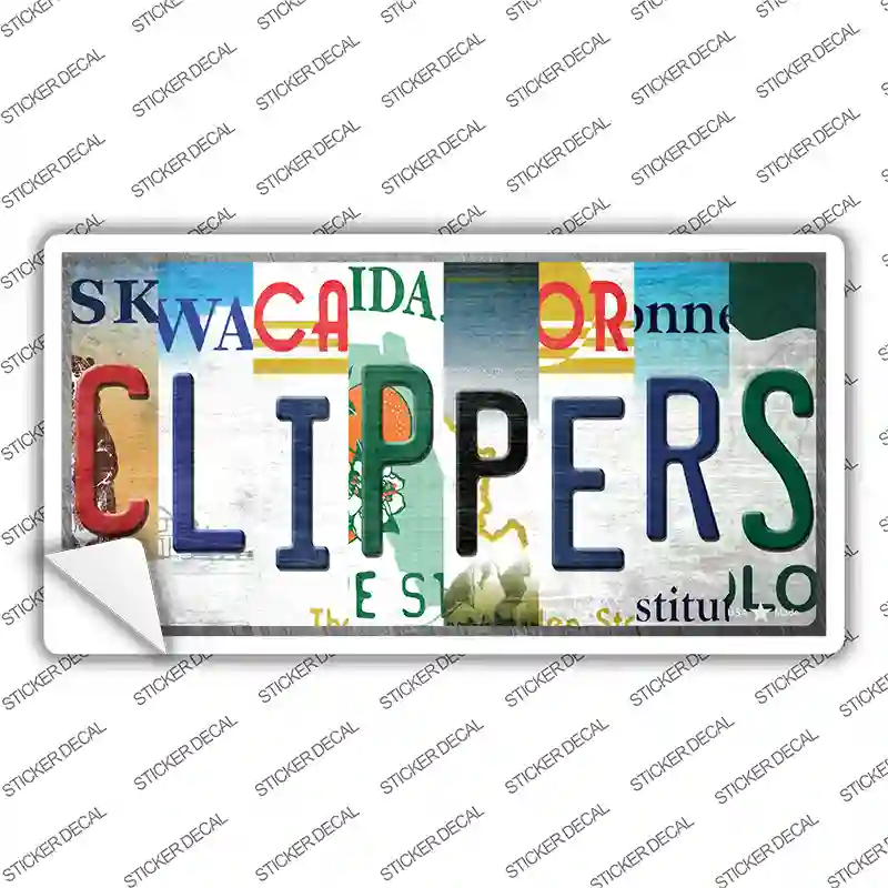 Clippers Strip Art Novelty Sticker Decal | Smart Blonde
