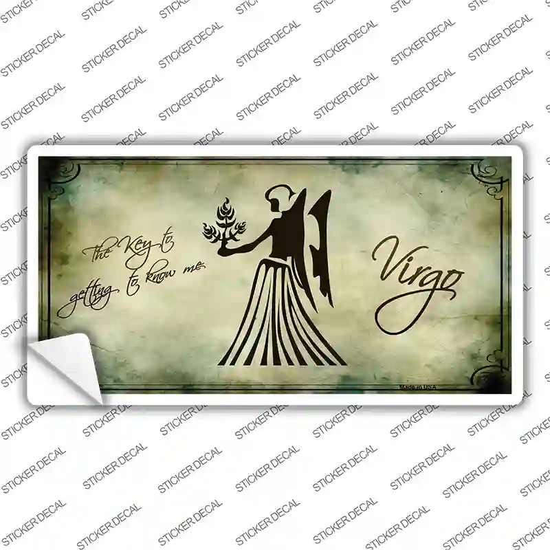 Virgo Zodiac Novelty Sticker Decal | Smart Blonde