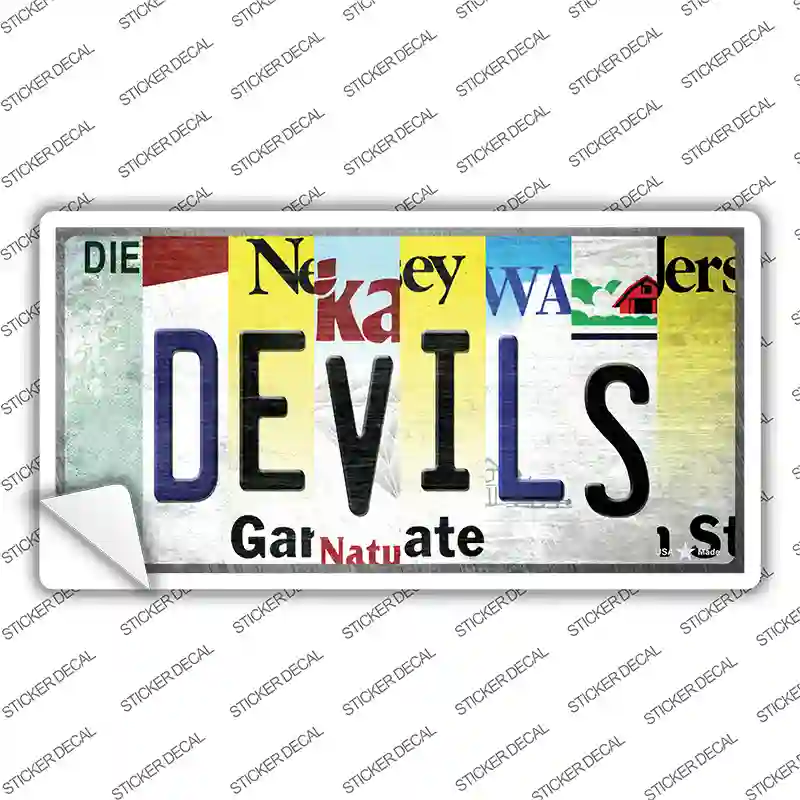 Devils Strip Art Novelty Sticker Decal | Smart Blonde