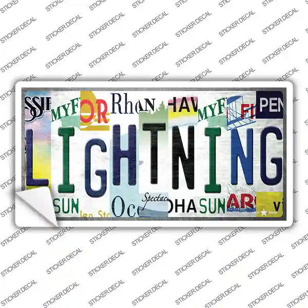 Lightning Strip Art Novelty Sticker Decal | Smart Blonde