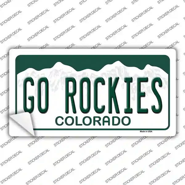 Go Rockies Novelty Sticker Decal | Smart Blonde