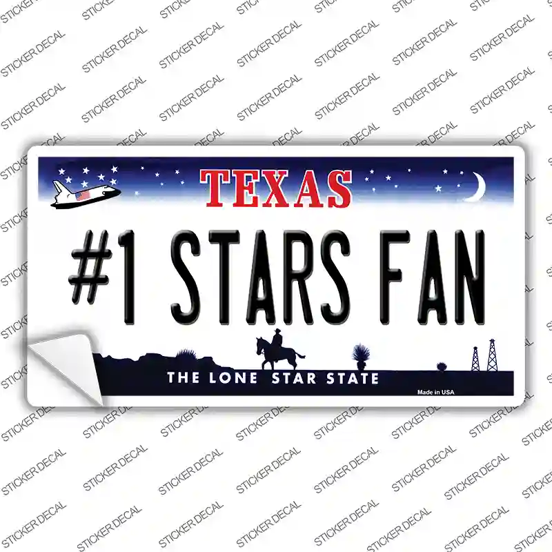 Number 1 Stars Fan Novelty Sticker Decal | Smart Blonde