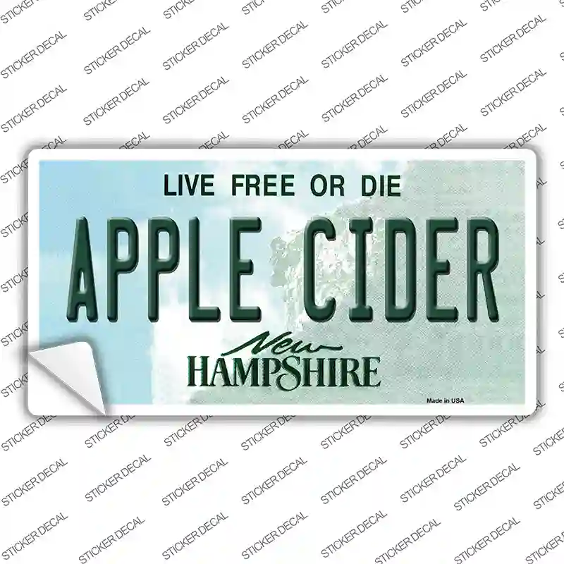 Apple Cider New Hampshire Novelty Sticker Decal | Smart Blonde