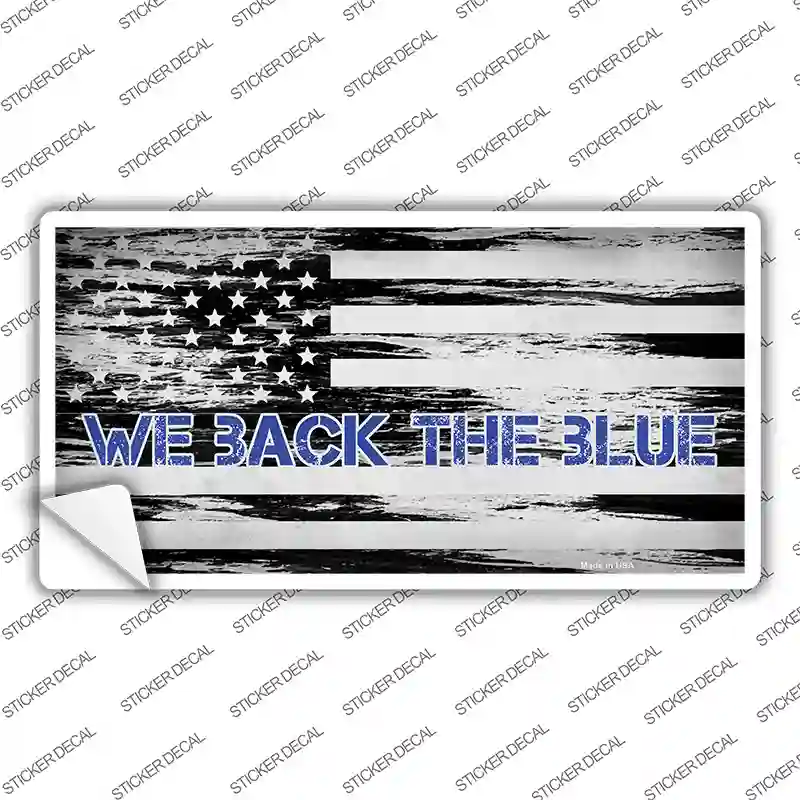 We Back The Blue Novelty Sticker Decal | Smart Blonde