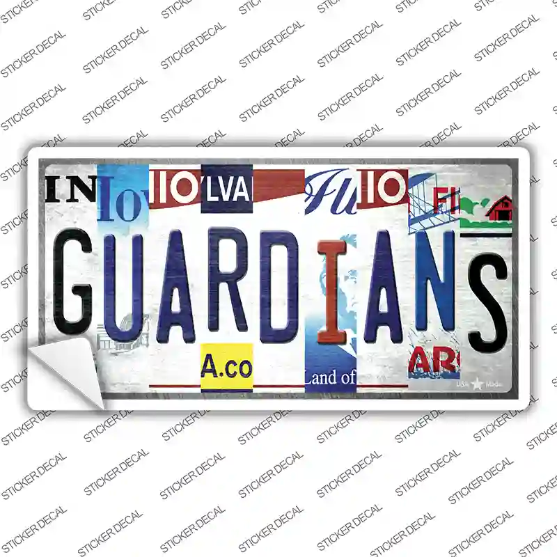 Guardians Strip Art Novelty Sticker Decal – A Smart Blonde
