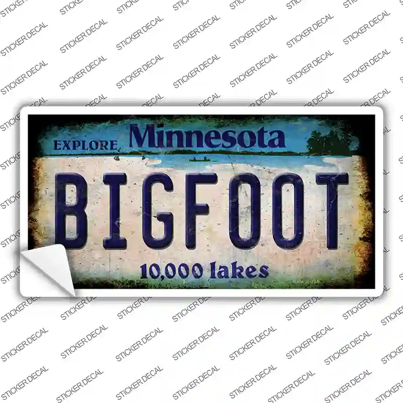 Bigfoot Minnesota Novelty Sticker Decal | Smart Blonde