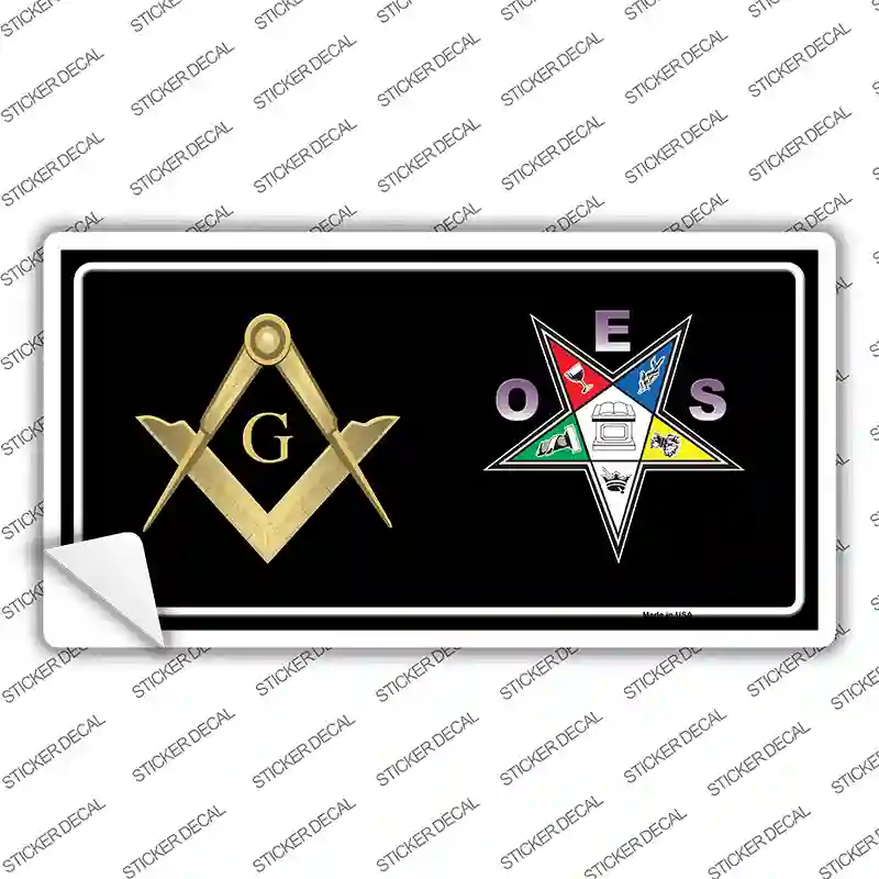 Free Mason OES Novelty Sticker Decal | Smart Blonde