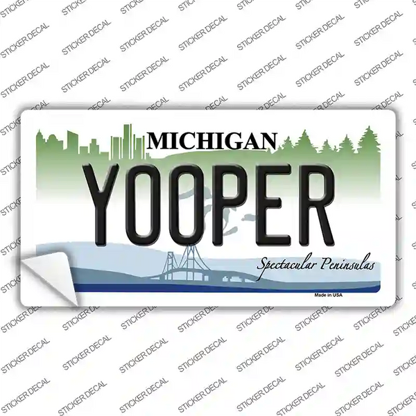 Yooper Michigan Novelty Sticker Decal | Smart Blonde
