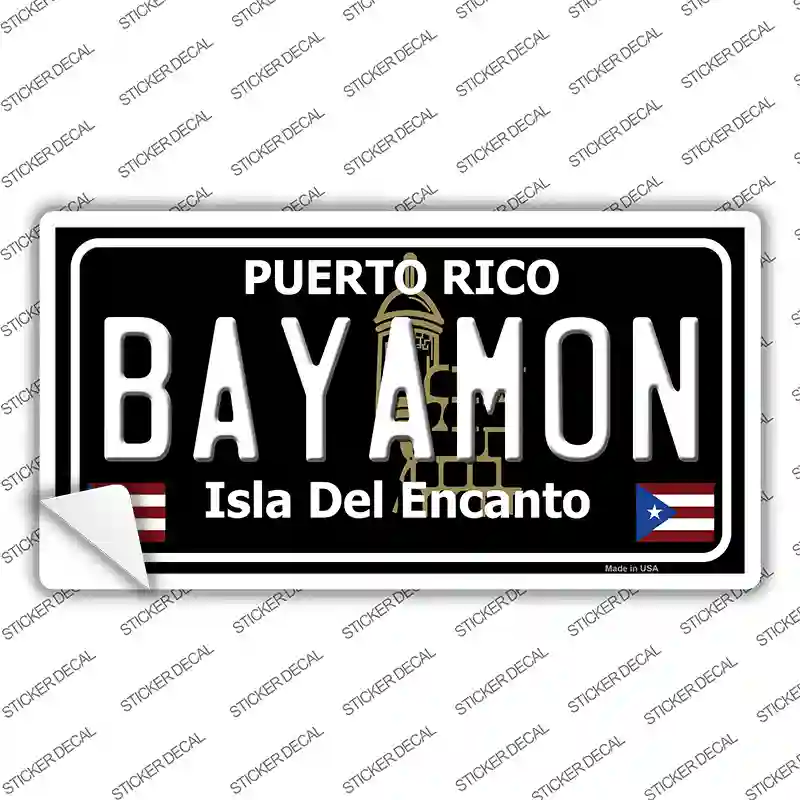 Bayamon Puerto Rico Black Novelty Sticker Decal | Smart Blonde
