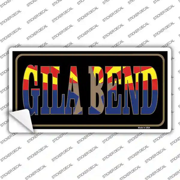 Gila Bend Arizona State Flag Novelty Sticker Decal | Smart Blonde