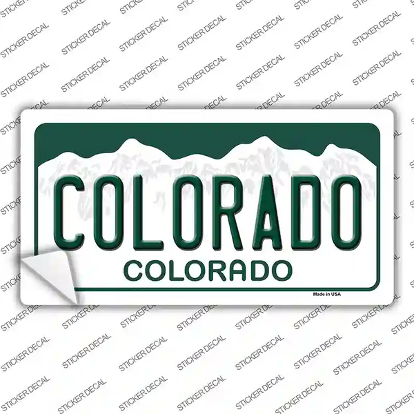 Colorado State Background Novelty Sticker Decal | Smart Blonde