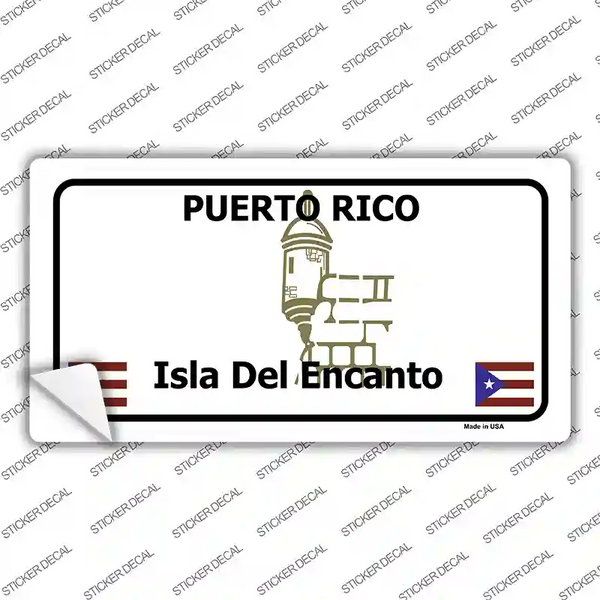 Puerto Rico Novelty Sticker Decal | Smart Blonde