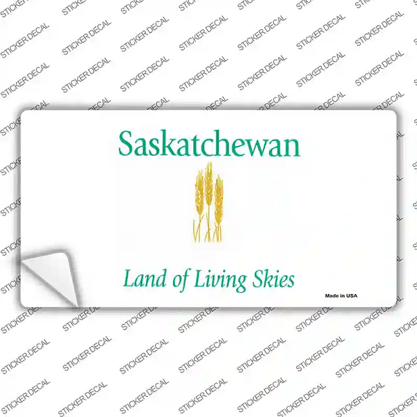 Saskatchewan Novelty Sticker Decal | Smart Blonde