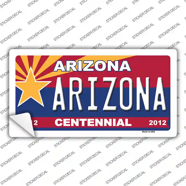 Arizona Centennial Arizona Novelty Sticker Decal | Smart Blonde