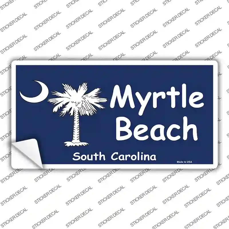 Myrtle Beach Novelty Sticker Decal | Smart Blonde
